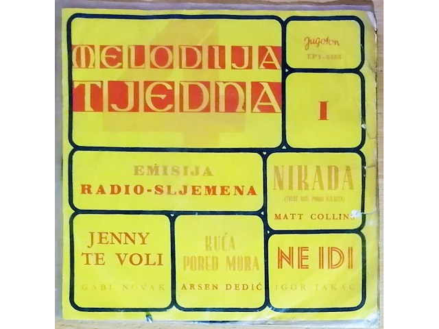 EP V/A - Melodije tjedna I (1964) Arsen, Matt Collins