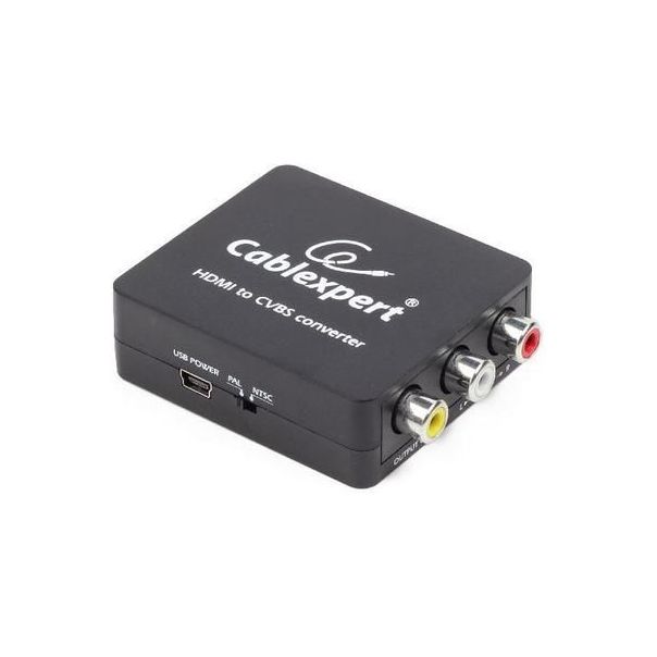 GEMBIRD HDMI to CVBS (+ stereo audio) konverter činč, DSC-HDMI-CVBS-001