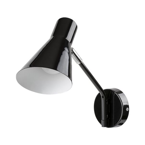 RABALUX Zidna lampa Alfons crna, E27 25W