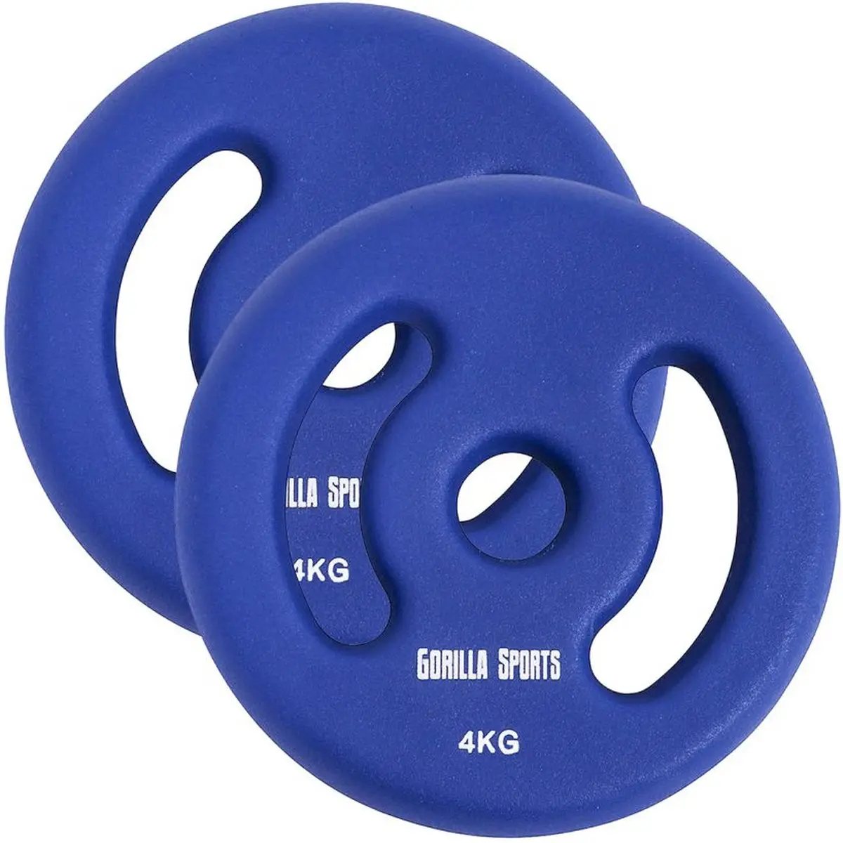 GORILLA SPORTS Set od 2 gumirana tega 30 mm 2 x 4 kg