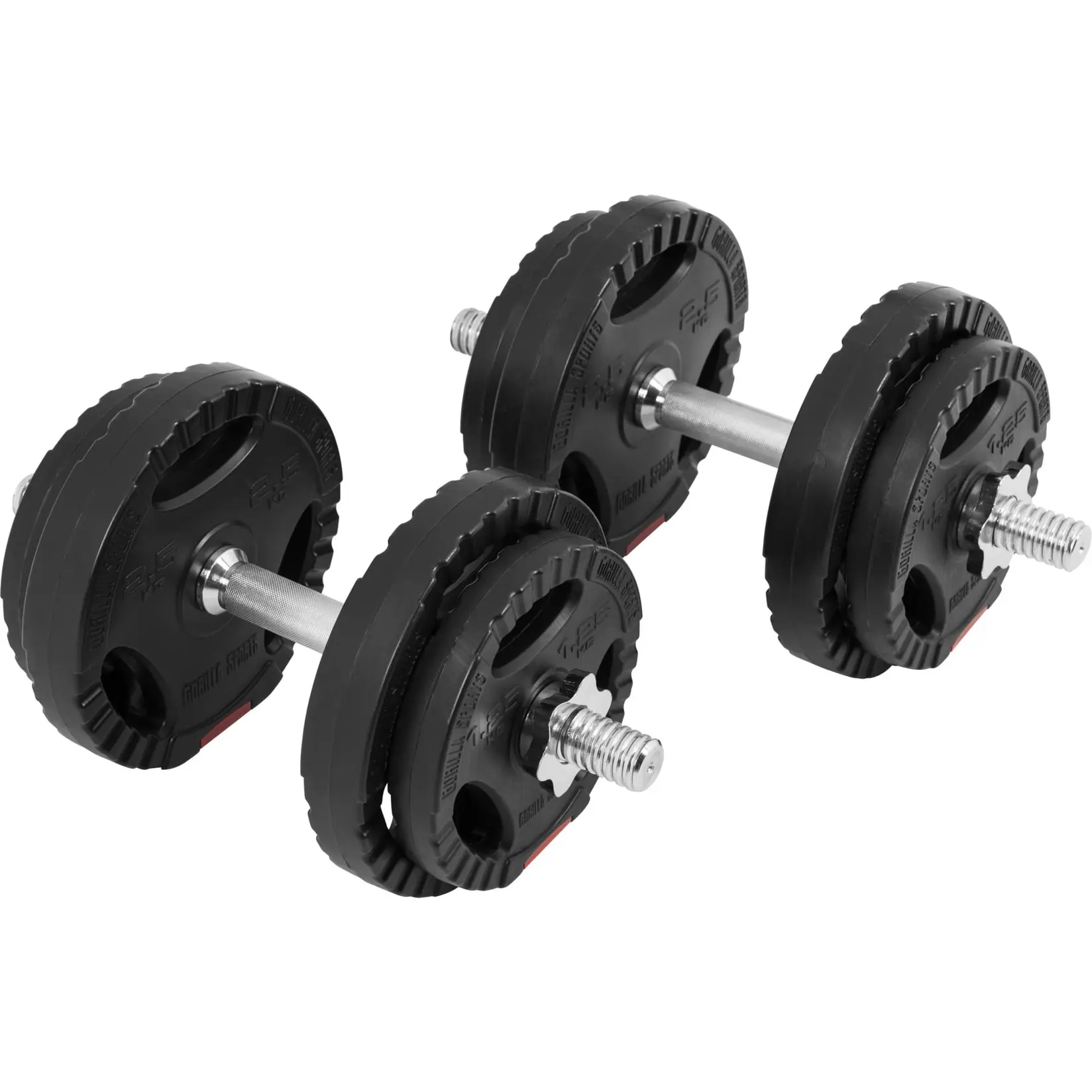 GORILLA SPORTS Set od 2 podesive bučice 20 kg
Trening snage nikad nije bio lakši zahvaljujući Gorilla Sports bučicama