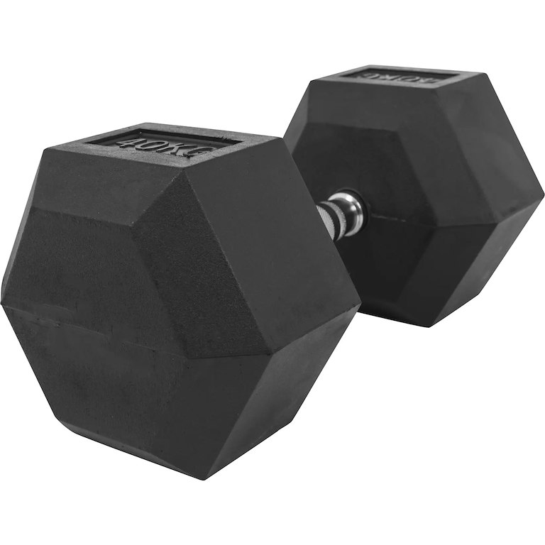 GORILLA SPORTS Bučica gumirana Hex 40 kg