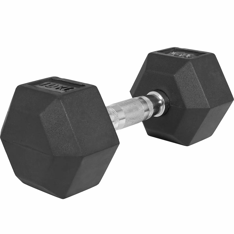 GORILLA SPORTS Bučica gumirana Hex 10 kg