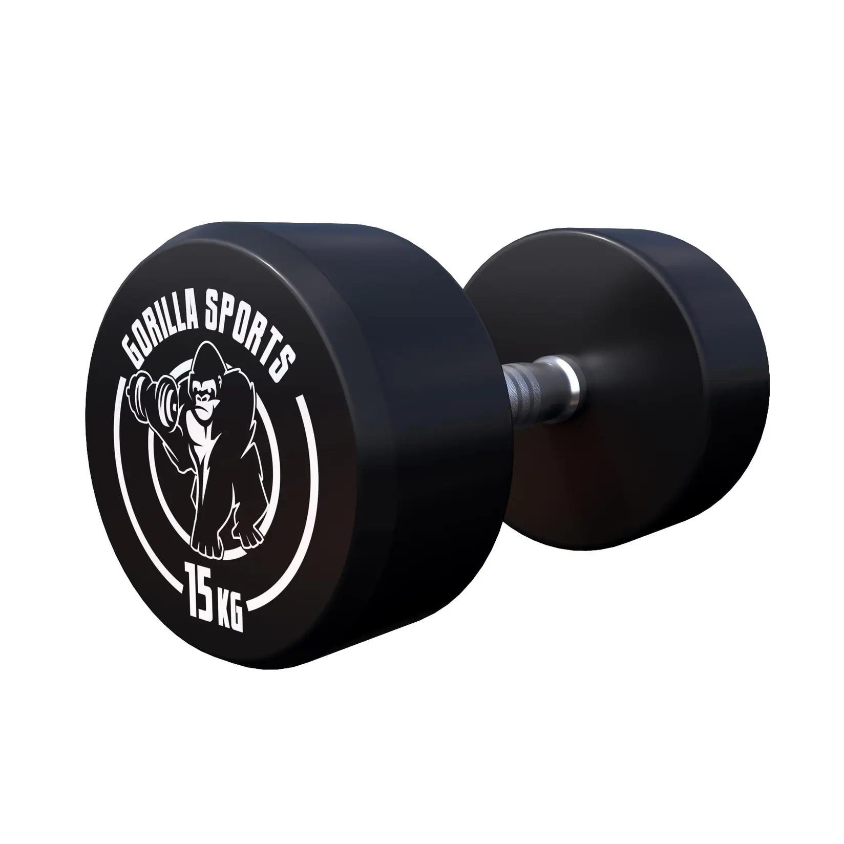 GORILLA SPORTS Bučica gumirana okrugla 15 kg