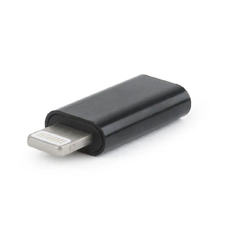 Gembird (A-USB-CF8PM-01) adapter lighting (muški) na USB tip C (ženski) crni