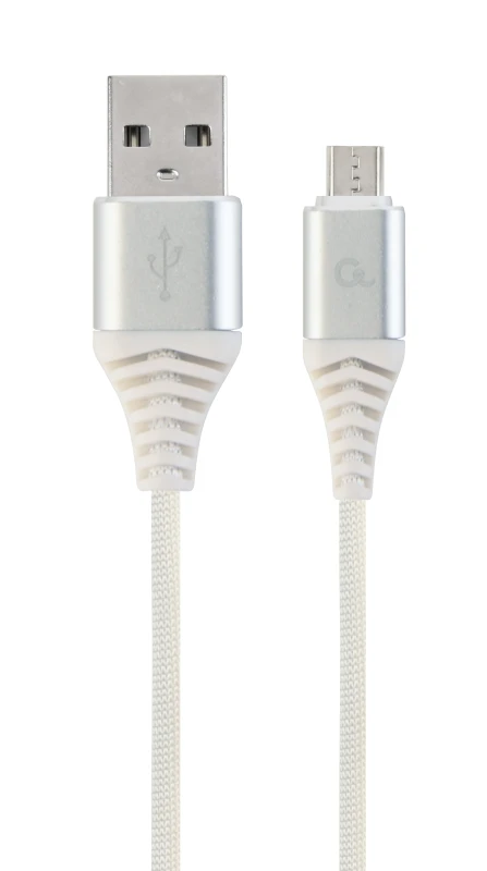 Gembird (CC-USB2B-AMmBM-1M-BW2) kabl USB A (muški) na micro USB (muški) 1m sivo-beli