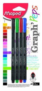 Fineliner Maped Graph Peps 1/4 blister Standard