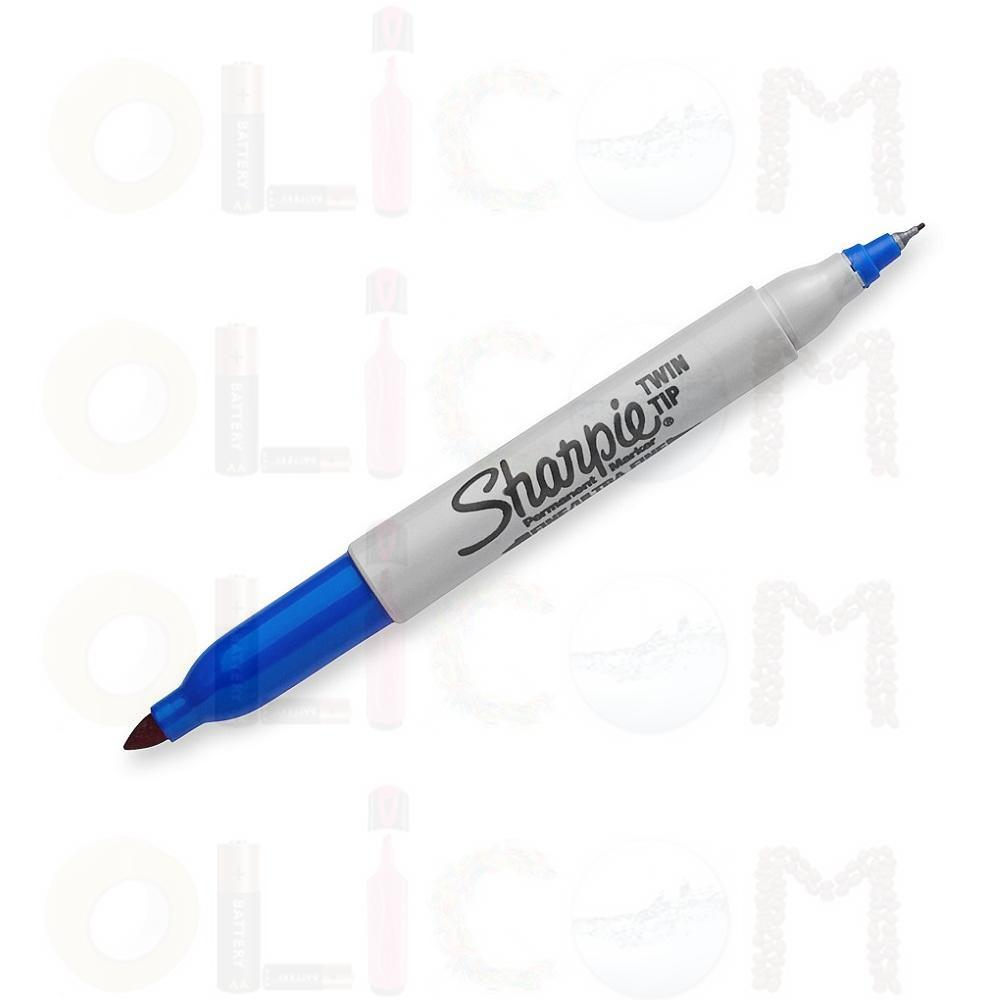 Permanentni marker Sharpie TWIN TIP plavi 1/1