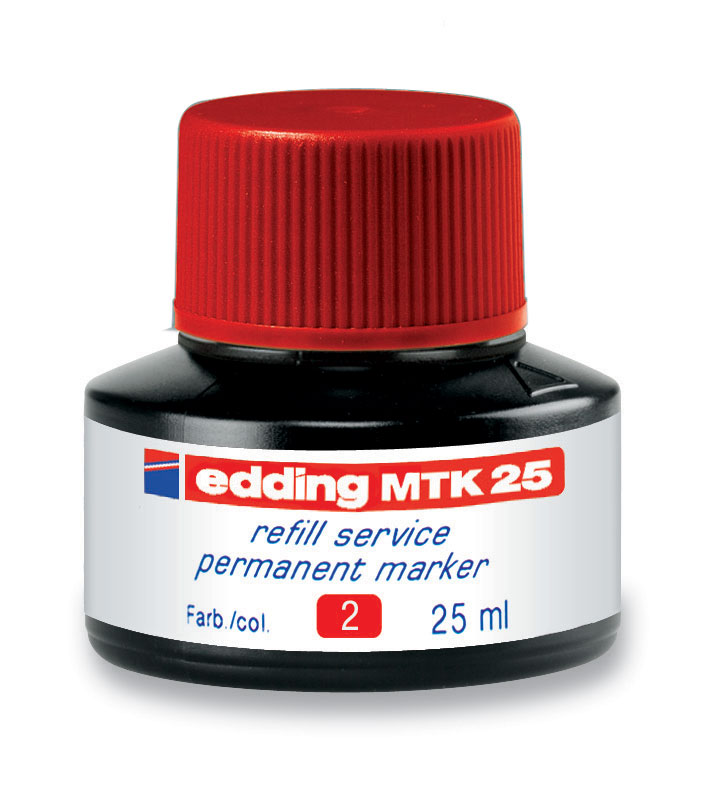 Refil za markere E-MTK 25, 25ml Edding crvena