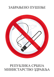 Zabranjeno pušenje nalepnice A4
