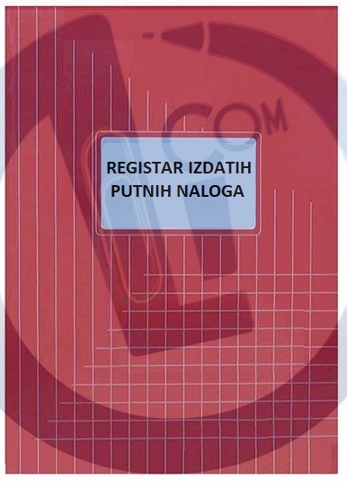 Knjiga registar izdatih putnih naloga