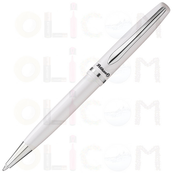 Olovka hemijska Jazz Elegance+poklon kutija K1 uložak plavi Pelikan 807067 biserno bela