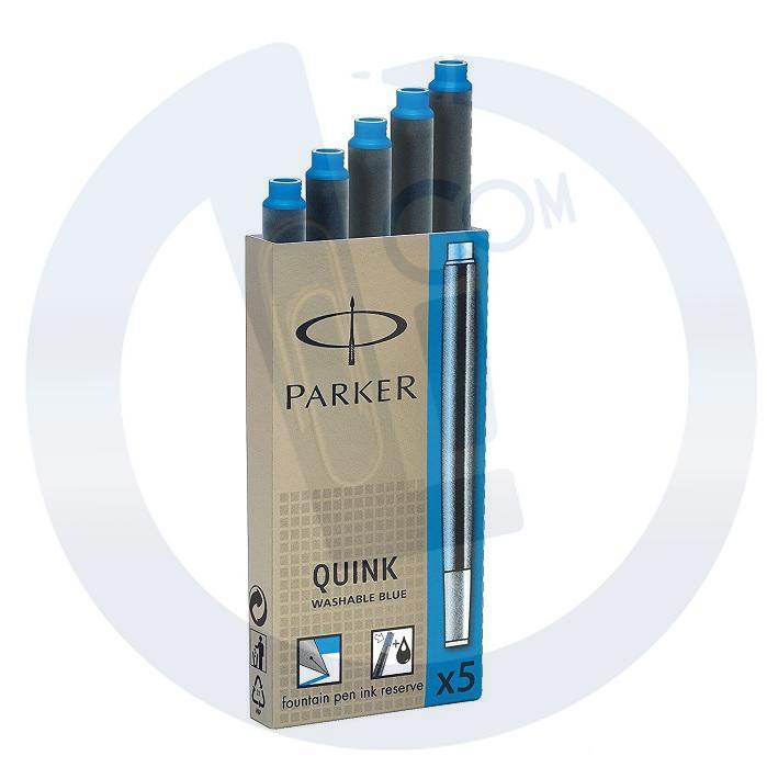 Patrone dugačke za naliv pero QUINK Wash. Blue 1/5 Parker