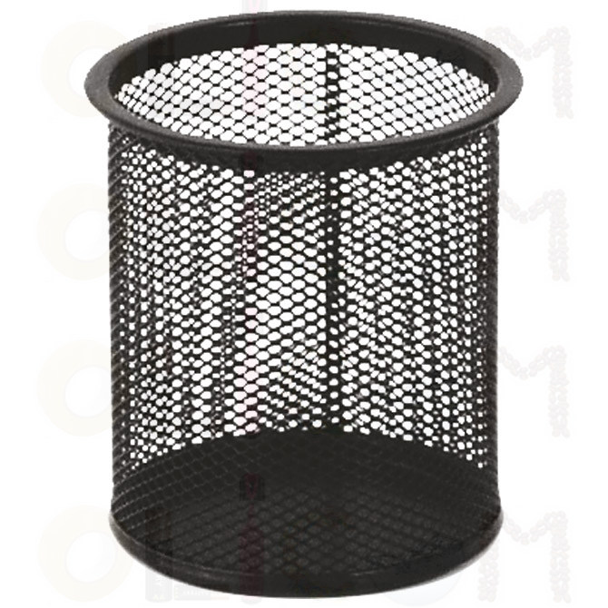 Čaša za olovke metalna žica okrugla crna