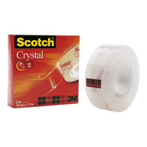 Selotejp traka lepljiva Scotch Crystal 600, 19mm x 33m