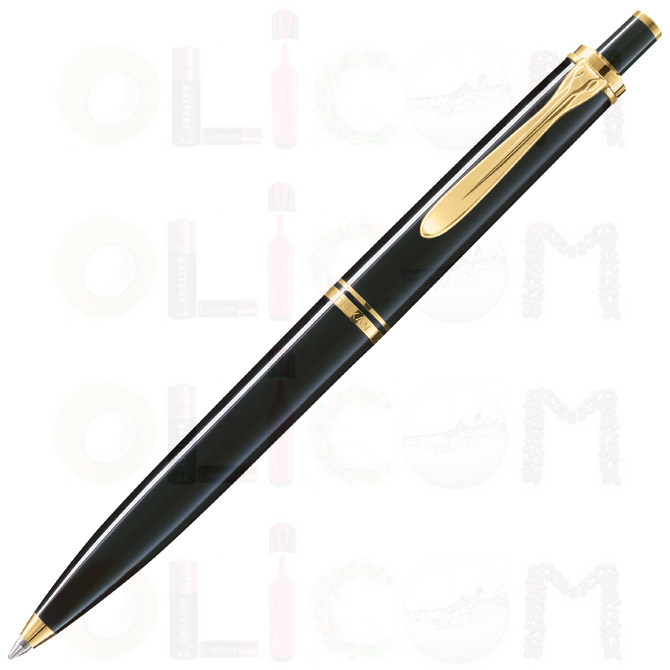 Olovka hemijska Souveran K400+kožna bela futrola+poklon kutija G30 Pelikan 996827 crna