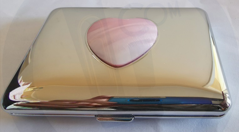Tabakera Pink Heart četvrtasta