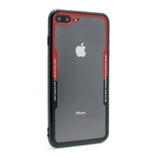 Futrola BACK CLEAR za Iphone 7 Plus/ Iphone 8 Plus crno-crvena
