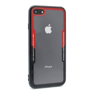 Futrola BACK CLEAR za Iphone 7/ Iphone 8 crno-crvena