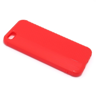 Futrola silikon CARBON LINE za Iphone 5G/ Iphone 5S/ Iphone SE crvena