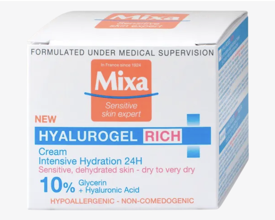 Mixa Hyalurogel krema za lice bogata 50ml