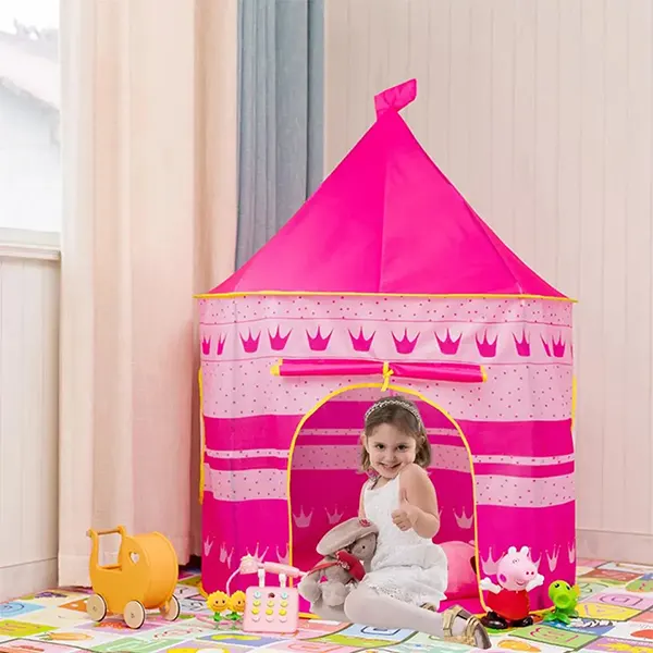Šator dvorac za decu roze boje