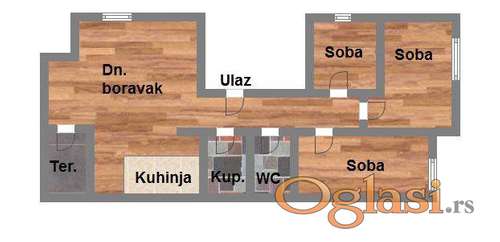 Četvorosoban - 77m2 - Adice!