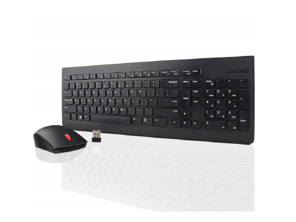 Tastatura+miš LENOVO 510 bežicni set /US/crna