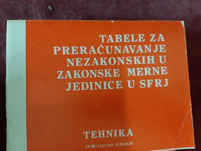 429 Tabele za preracunavanje nezakonskih u zakonske mer