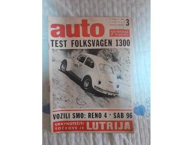 AUTO REVIJA BR 3- 17. MAJ 1968.