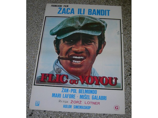 Žaca ili bandit (J. P. Belmondo) - filmski plakat