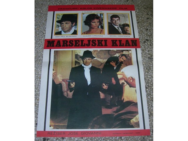 Marseljski klan (J. P. Belmondo) - filmski plakat