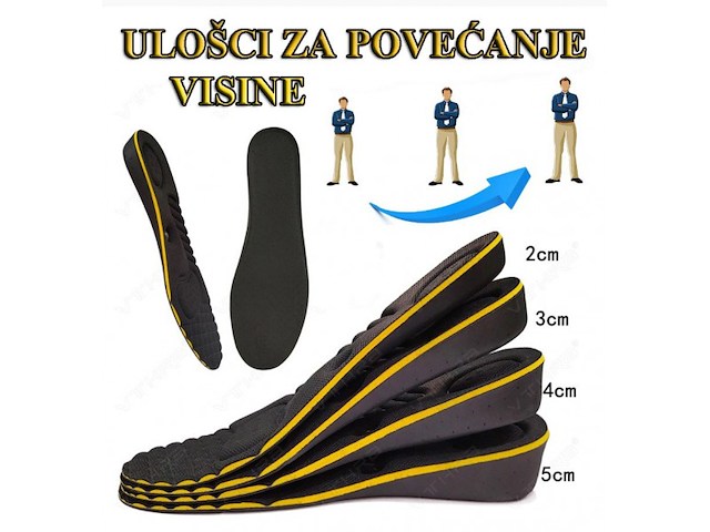 Ulošci za povećanje visine 2cm, 3cm, 4cm, 5cm