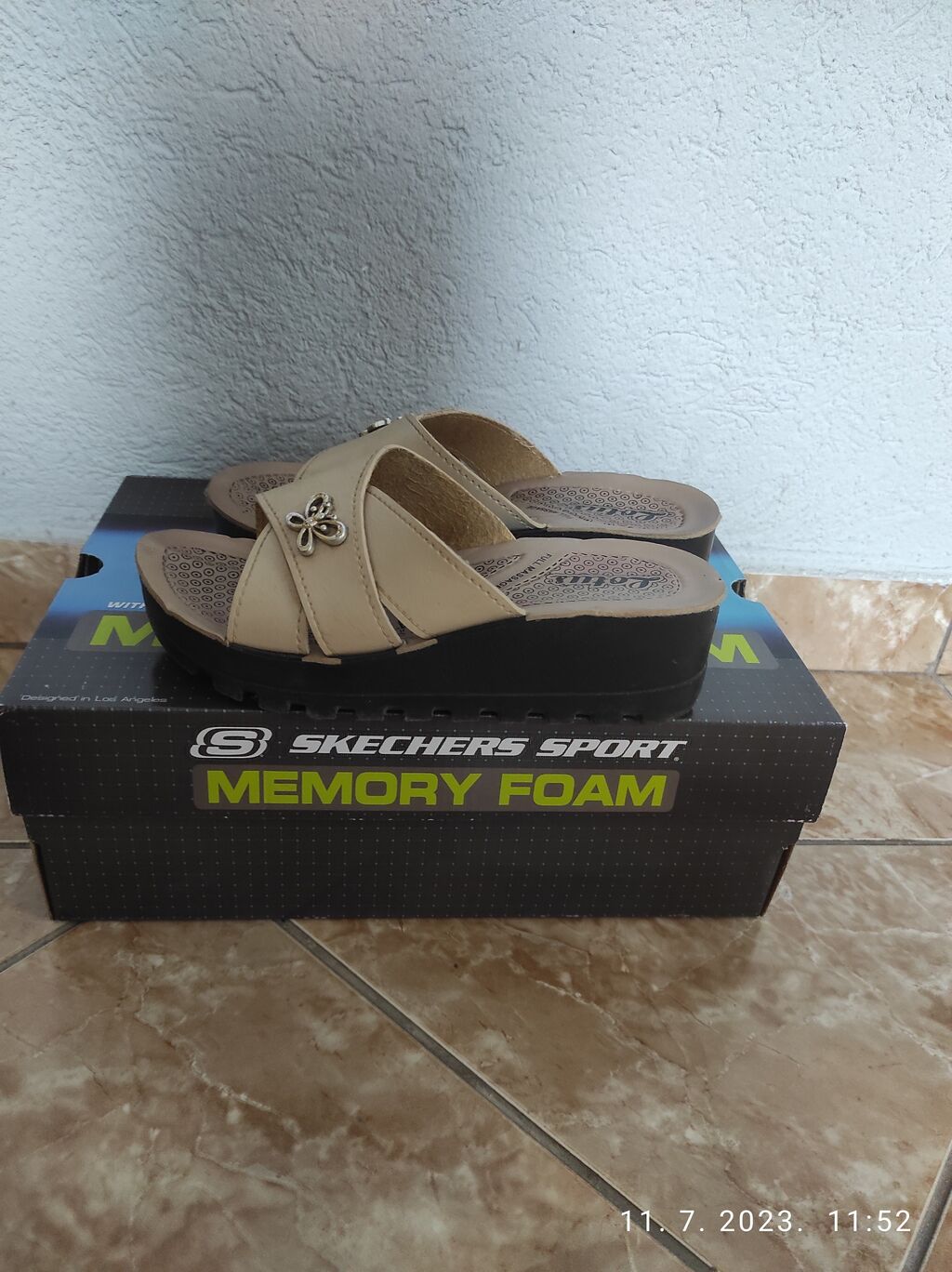 Modne papuče, Skechers, 36