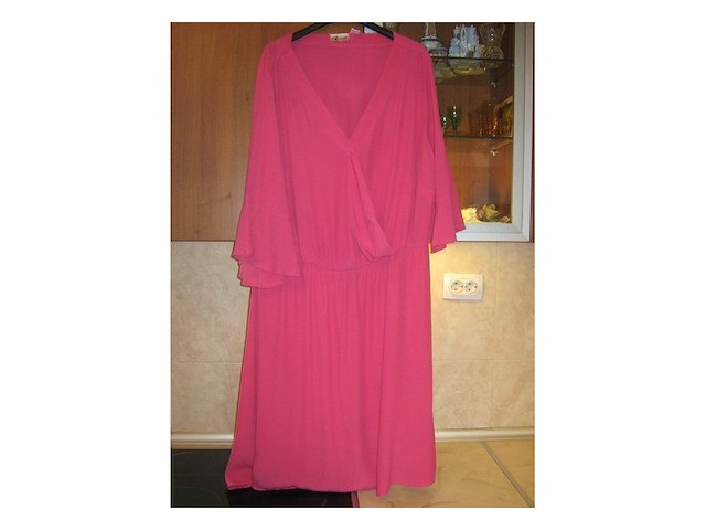 Vesela pink sa karner rukavima 48-52-oversize-NOVO