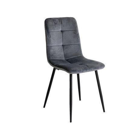 Trpezarijska stolica 1225 Siva /Crne metalne noge ( 775-515 )