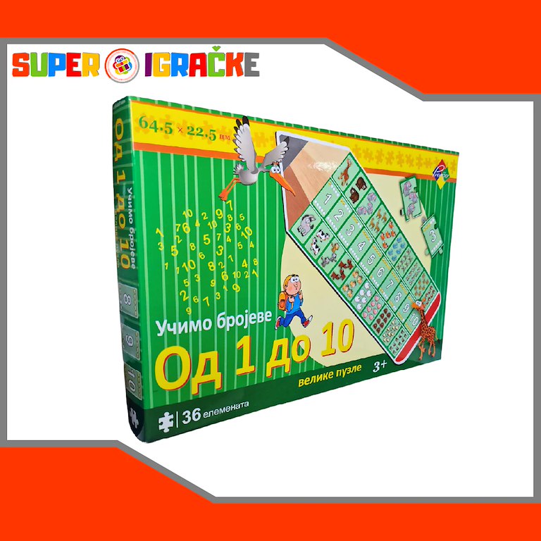 PUZLE OD 1 DO 10 - OLOVKA