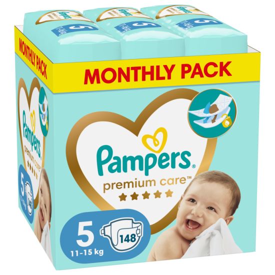 Pampers Monthly Pack Premium Care S5 11-15kg 148 komada