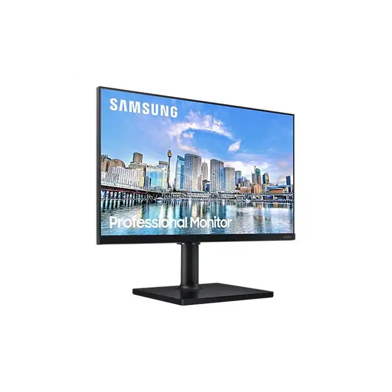 Monitor 24 Samsung LF24T450FQR 1920×1080/FHD IPS/75Hz/5ms/DP/2x HDMI/2x USB/Freesync/Pivot/crna