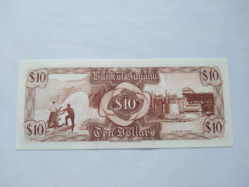 Gvajana 10 dolara, UNC