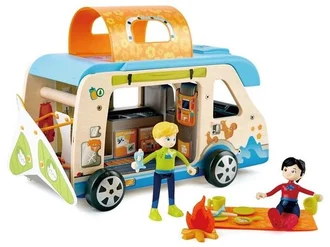 Hape Igračka Kamp kombi za plažu E3407A