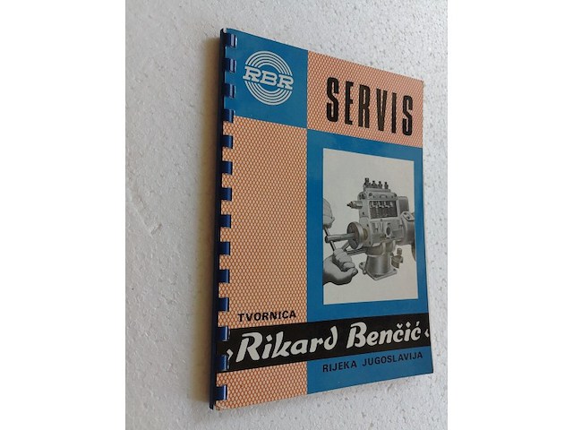 SERVIS -TVORNICA `RIKARD BENČIĆ`-RIJEKA,JUGOSLAVIJA