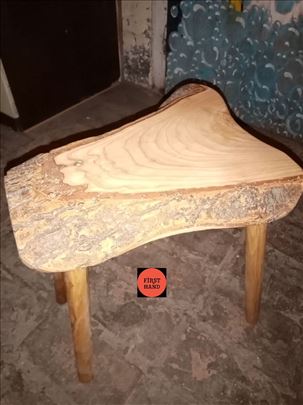Drvena stolica hoklica nova - Puno drvo - Akcija