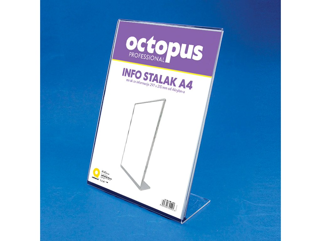 Octopus Stalak info a4 210x297mm pleksi unl-1860