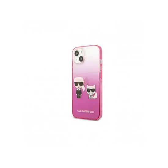 KARL LAGERFELD FUTROLA ZA IPHONE 13 PINK KARL & CHOUPETTE HEAD GRADIENT CENA