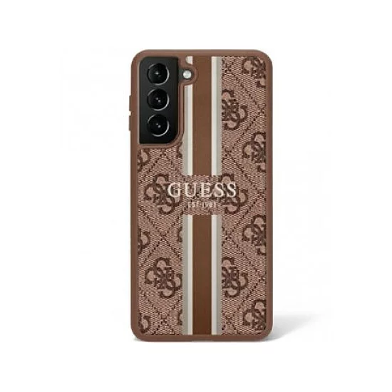 GUESS FUTROLA ZA SAMSUNG S23 BROWN 4G PRINTED STRIPE CENA