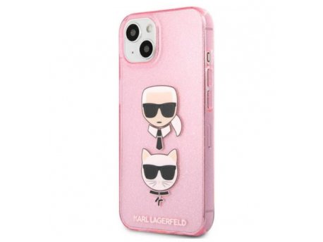 KARL LAGERFELD FUTROLA ZA IPHONE 14 PINK KARL HEAD