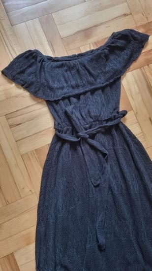 Duga crna boho končana Orsay haljina