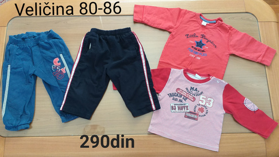 Pantalone trenerka majica za dečake br 80 - 86