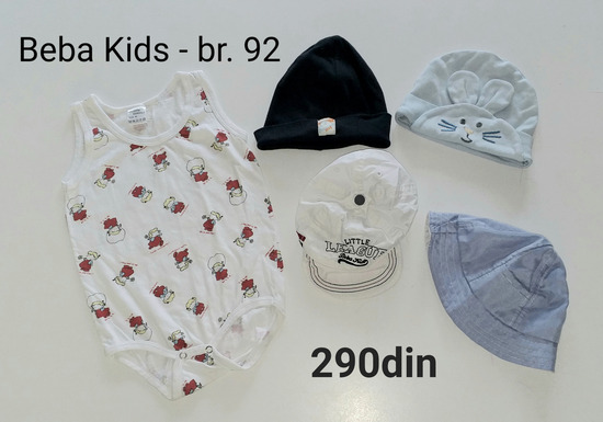 Beba Kids bodi kapa kačket za dečake br. 92